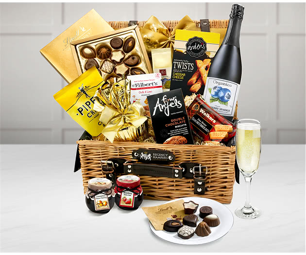 Retirement Tetbury Hamper With Alcohol-Free Pressé - Regency Hampers