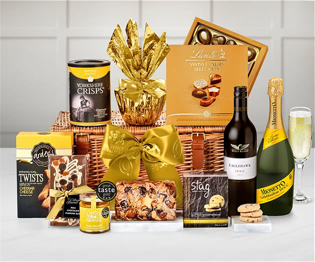 Retirement Dorchester Hamper With Prosecco & Red Wine - Regency Hampers