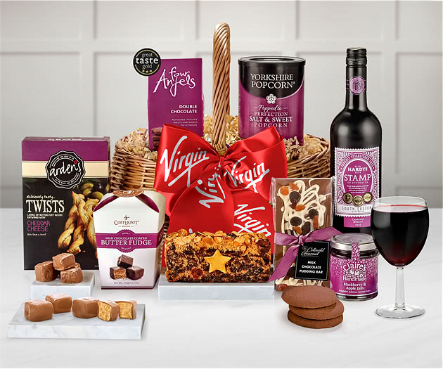 Bespoke Branded Kemble Hamper With Red Wine - Regency Hampers