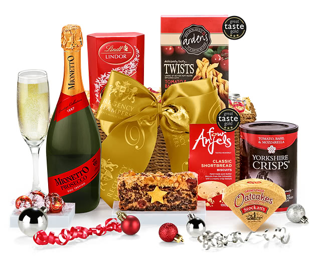 Santa's Delight Hamper With Prosecco - Regency Hampers