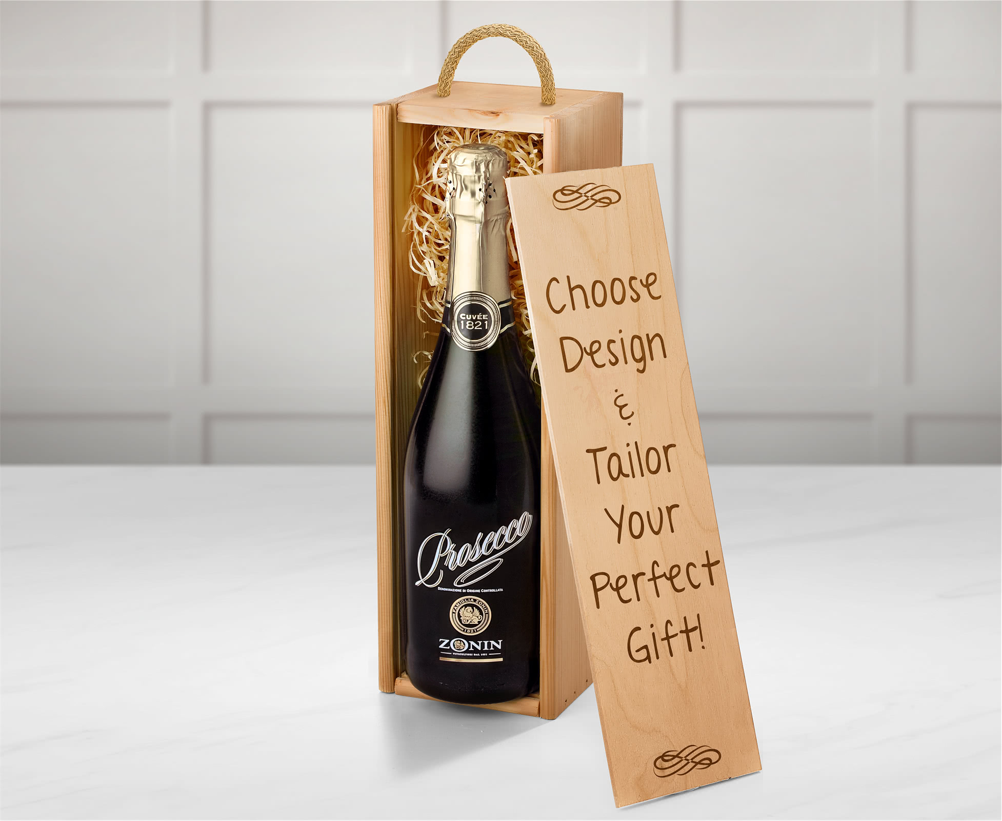 Sparkling Prosecco Gift Box With Engraved Personalised Lid - Regency ...