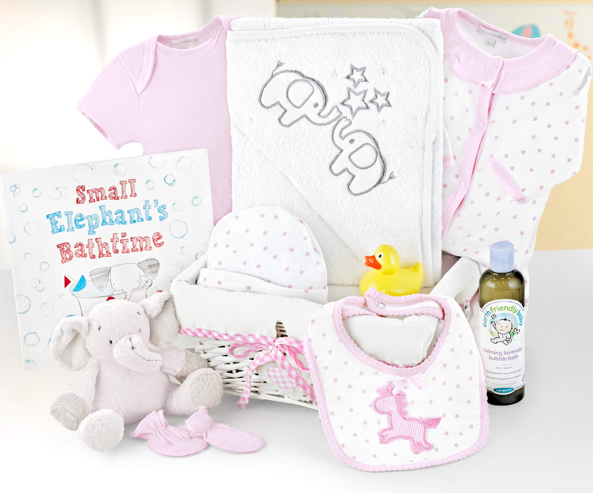 Splish Splash New Baby Hamper in Pink - Regency Hampers