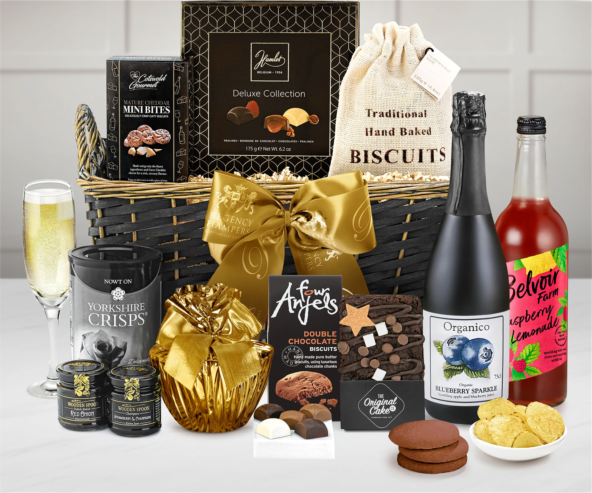 Westonbirt Hamper With Alcohol-Free Pressés - Regency Hampers