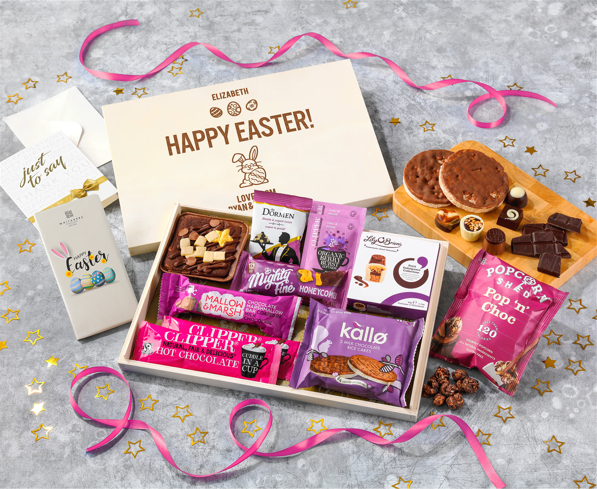 Easter Hot Chocolate, Cake & Sweet Treat Letterbox Hamper - Regency Hampers