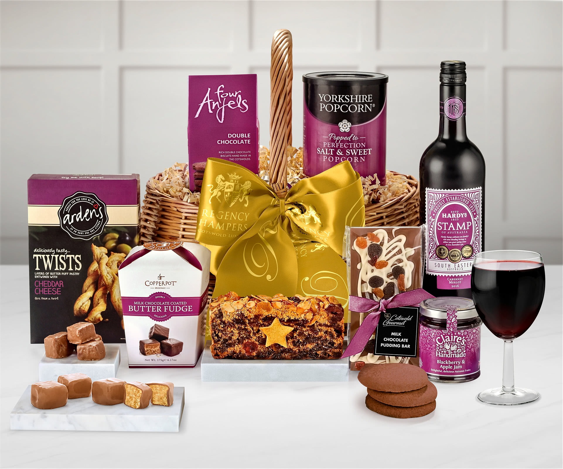 Kemble Hamper With Red Wine - Regency Hampers