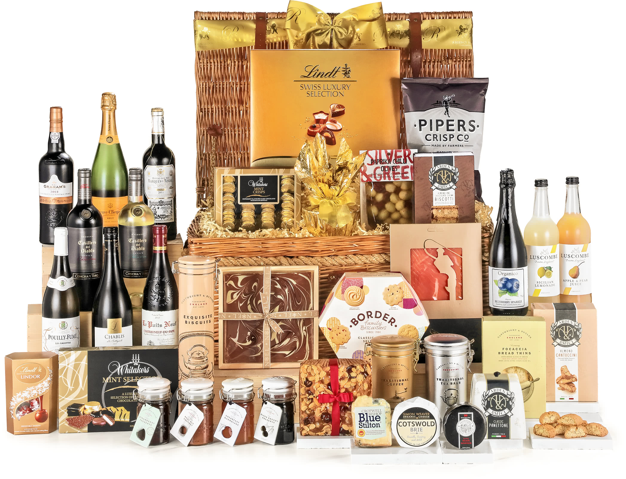 Balmoral Feast Hamper With Veuve Clicquot Champagne - Regency Hampers