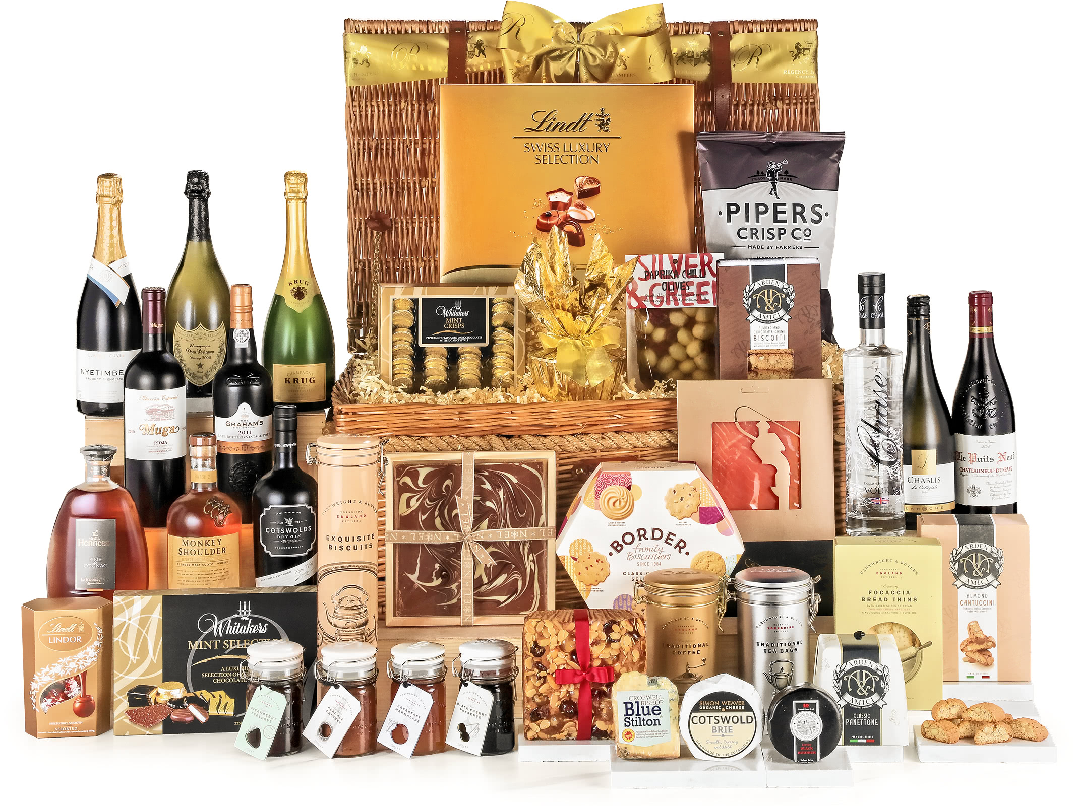 Regency Supreme Hamper With Dom Pérignon Champagne - Regency Hampers