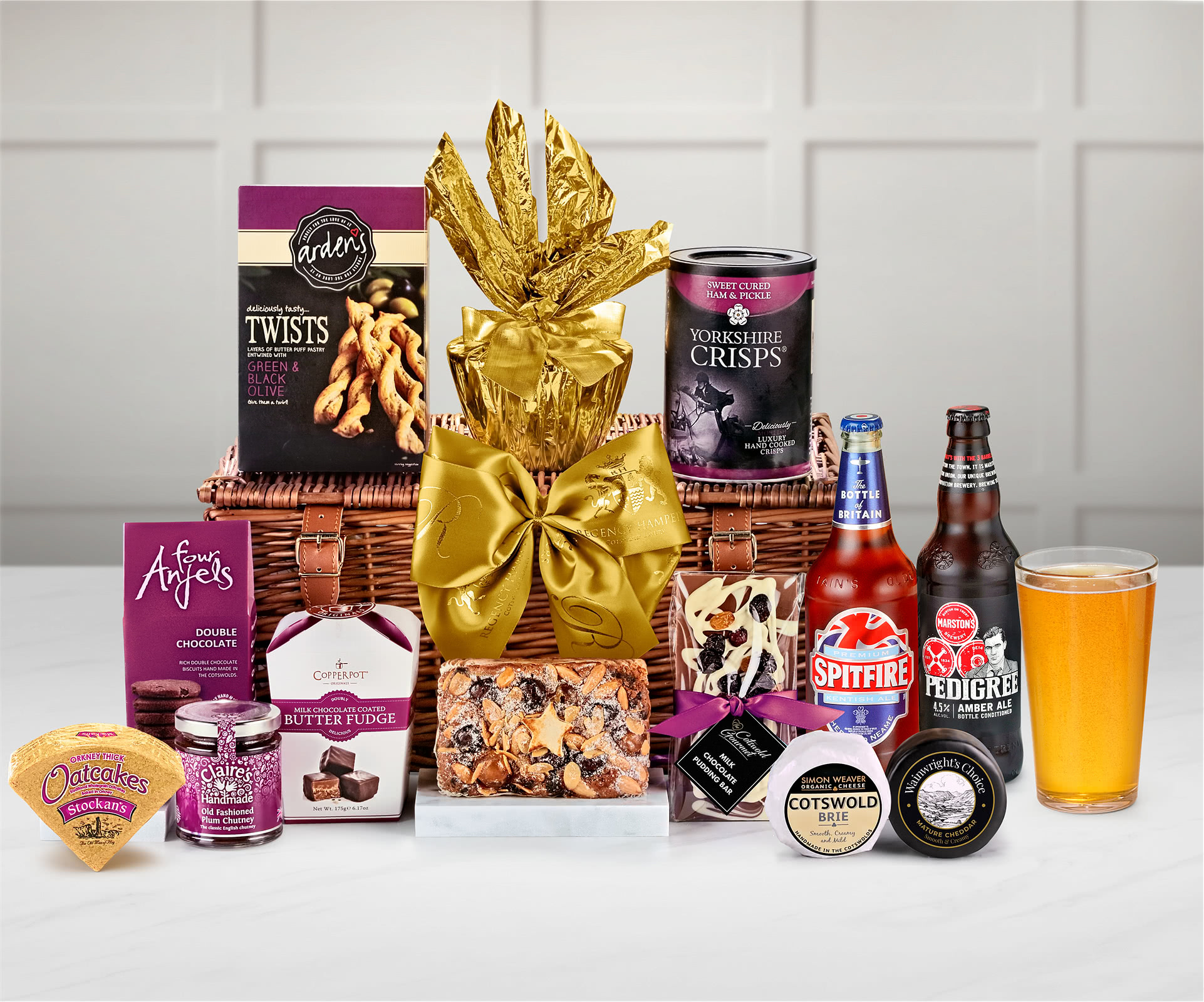 Retirement Cambridge Hamper With Real Ale - Regency Hampers
