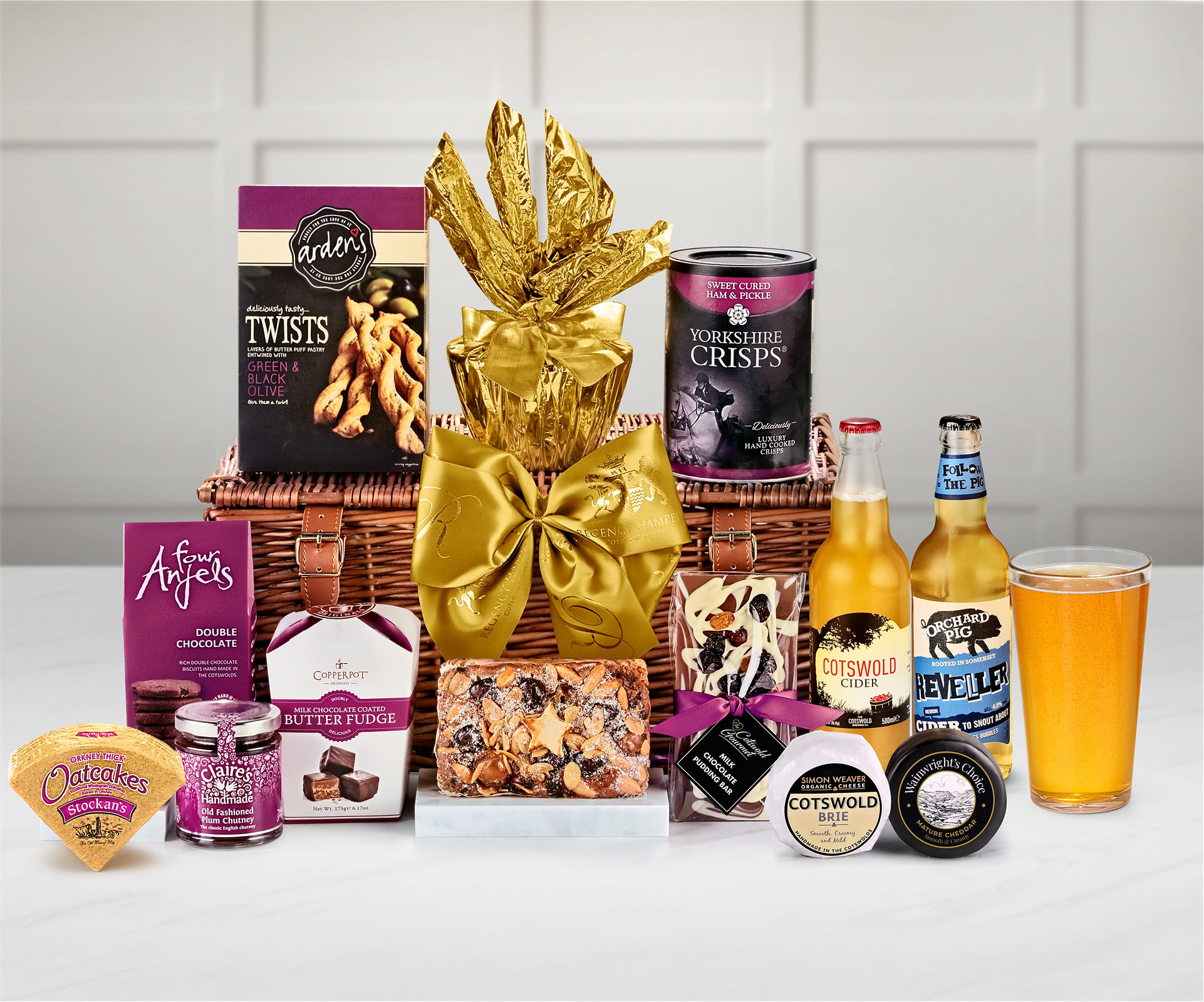 Cambridge Hamper With Cider - Regency Hampers