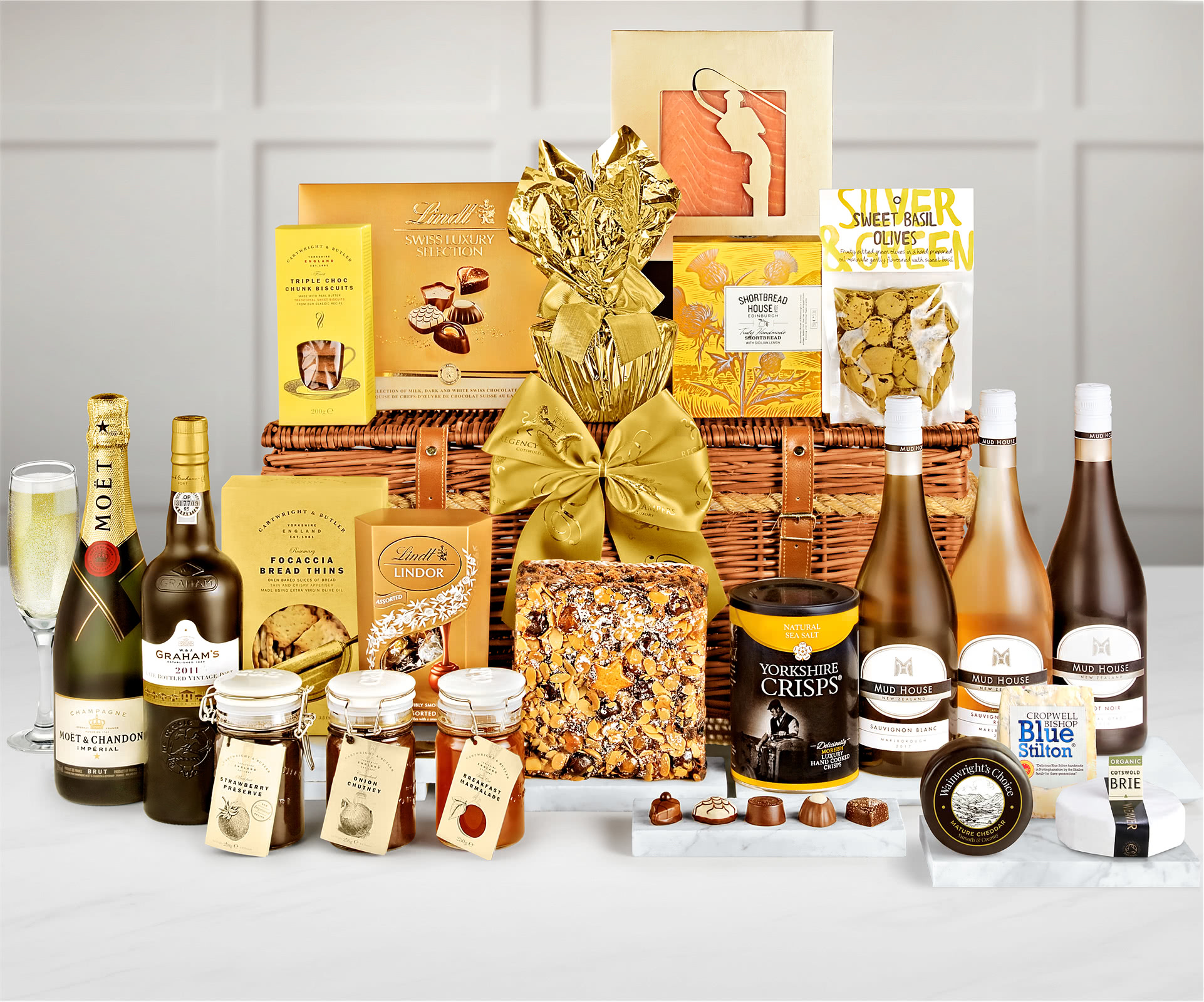 Gifts For Teachers Chartwell Hamper With Moët Champagne - Regency Hampers