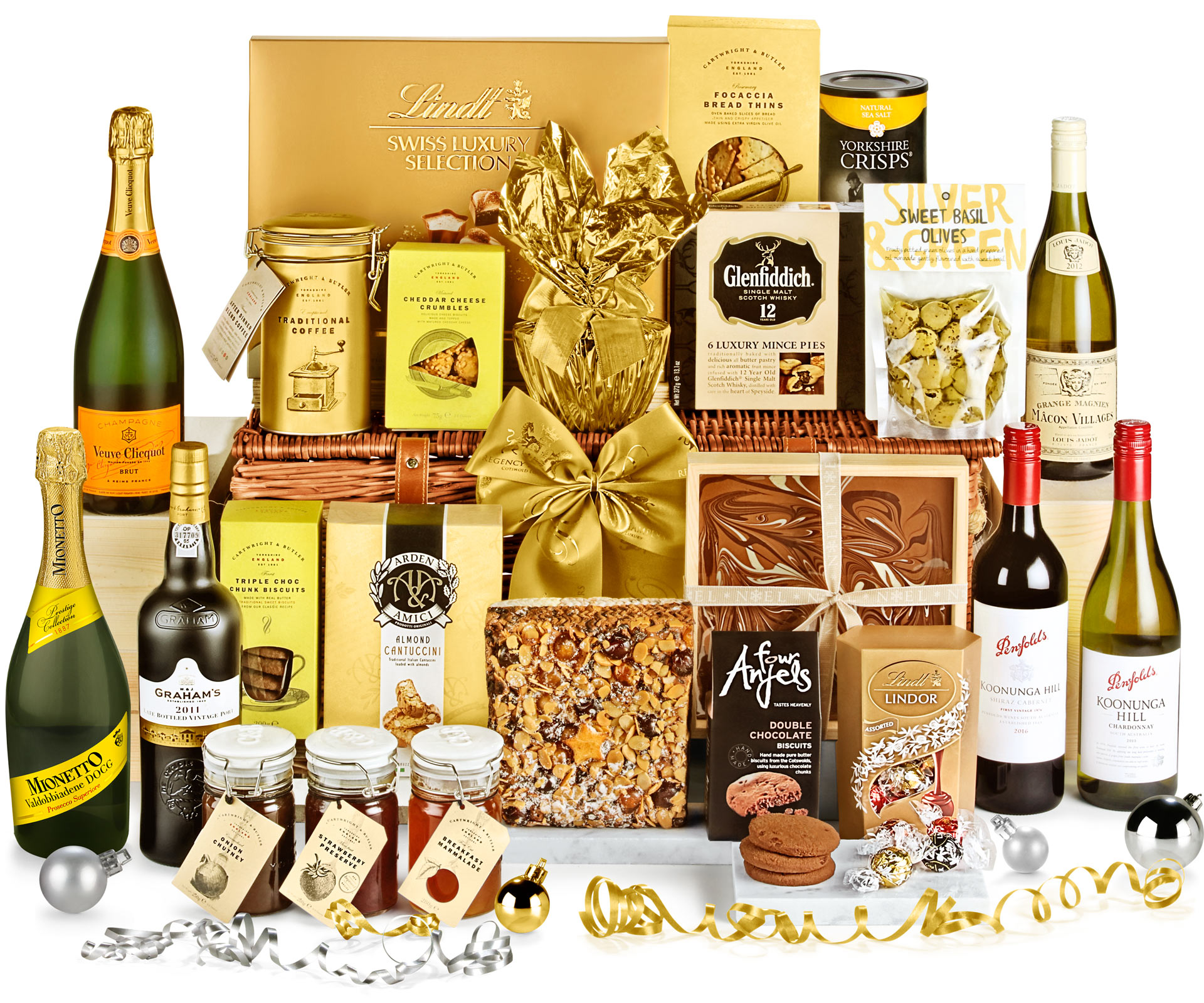 Festive Banquet Hamper With Veuve Clicquot Champagne - Regency Hampers