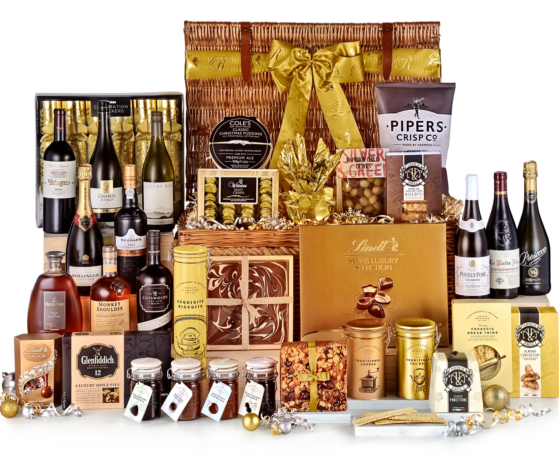 Regency Feast Hamper With Bollinger Champagne - Regency Hampers