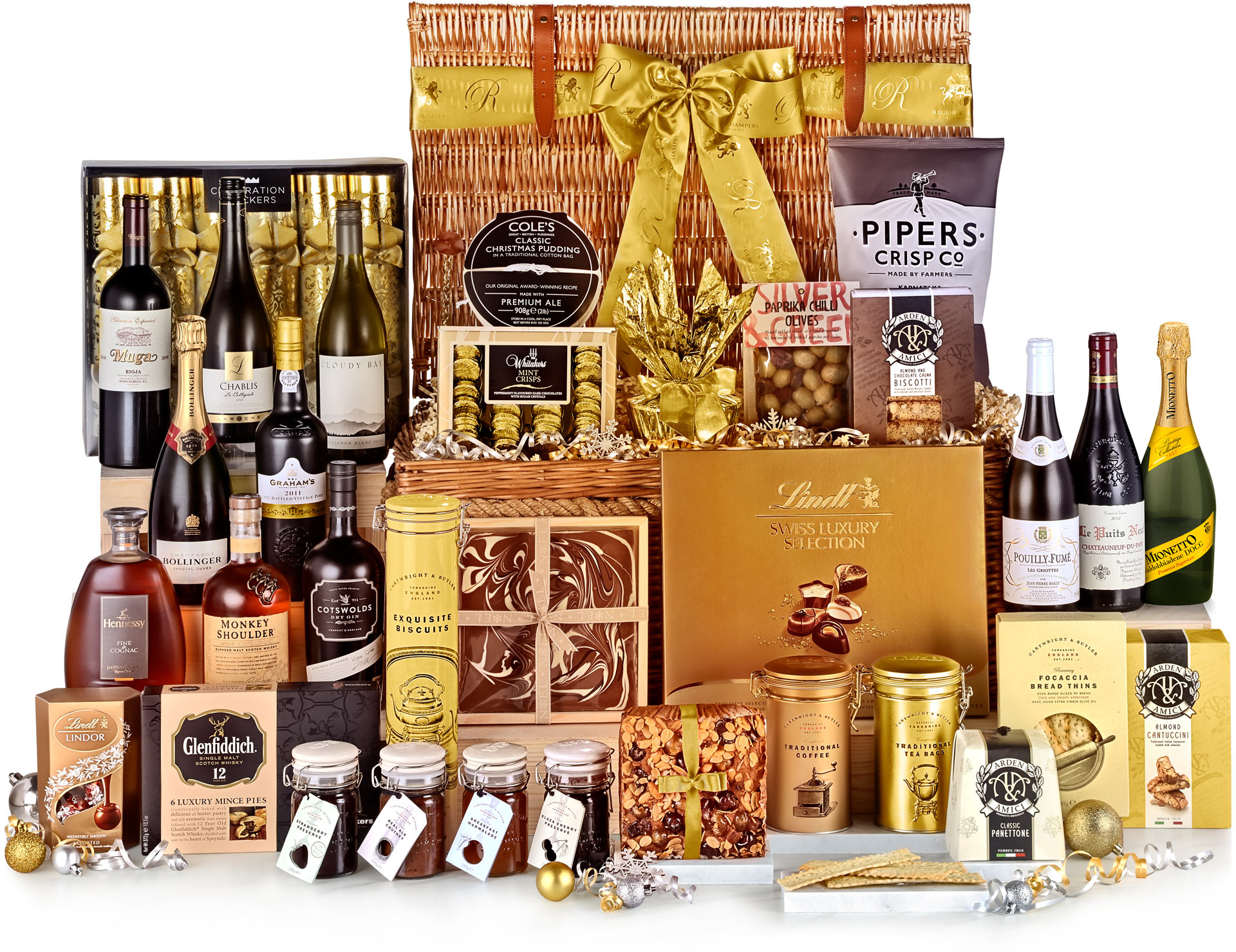 Regency Feast Hamper With Bollinger Champagne - Regency Hampers