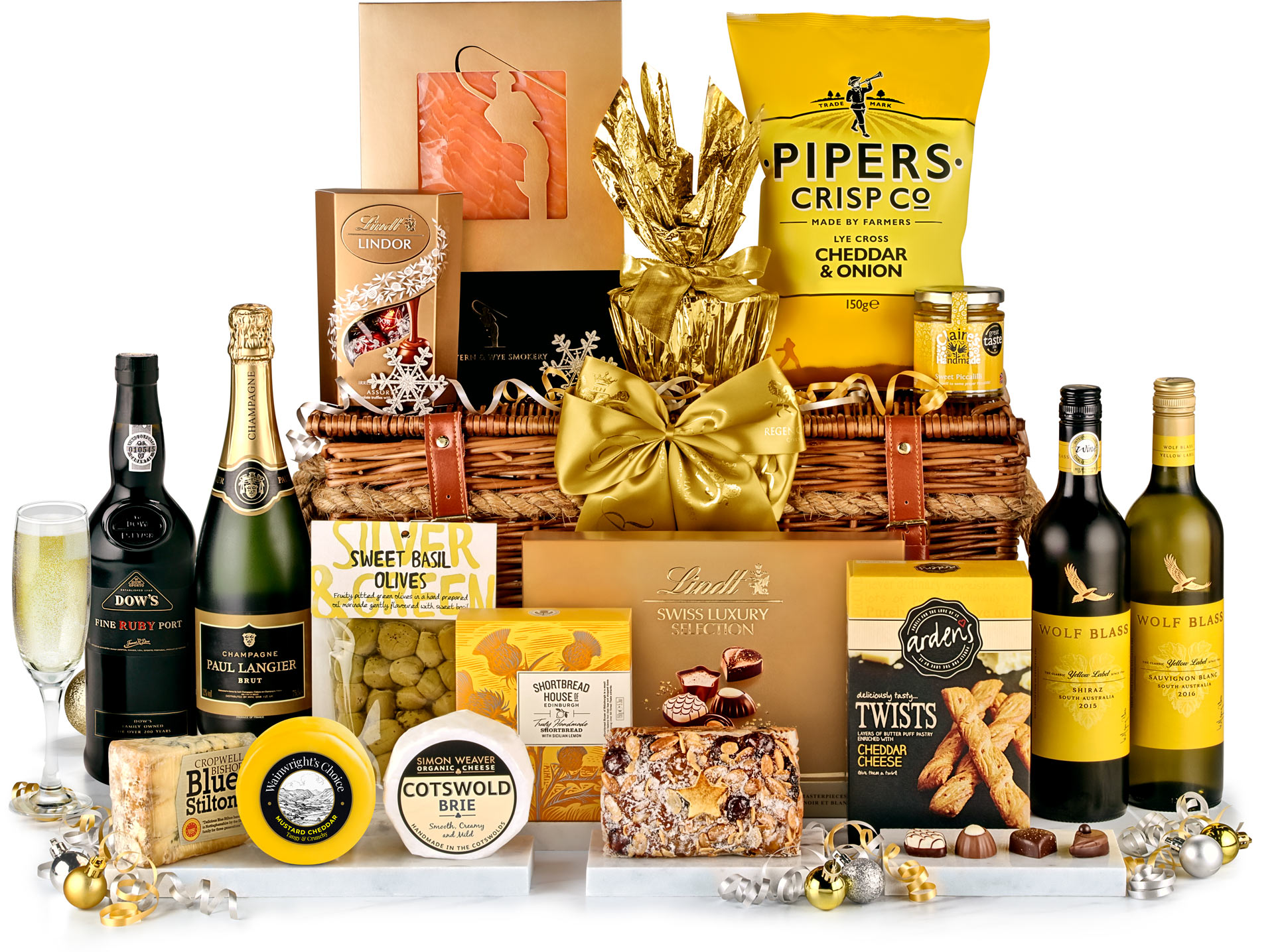 Christmas Star Hamper With Champagne - Regency Hampers